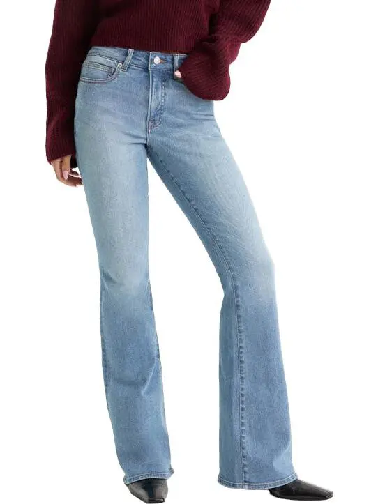 Good American Good Legs High Waist Flare Jeans - Indigo