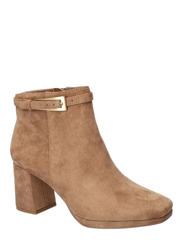 BELLA VITA Hudson Platform Bootie - Saddle Suede