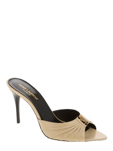 Saint Laurent Babylone Mule - Ivory