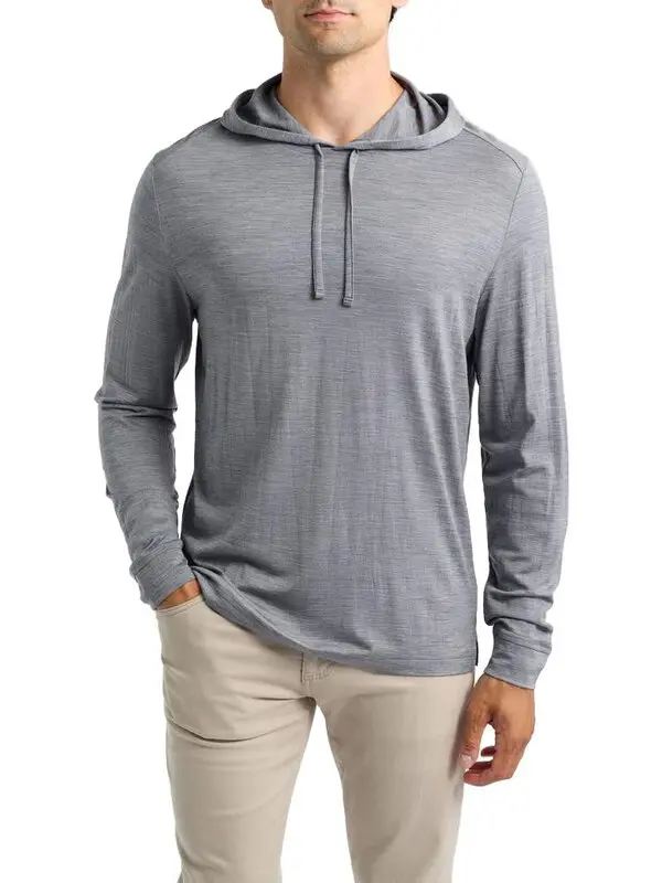 Johnnie-o Merino Wool Hoodie - Carbon