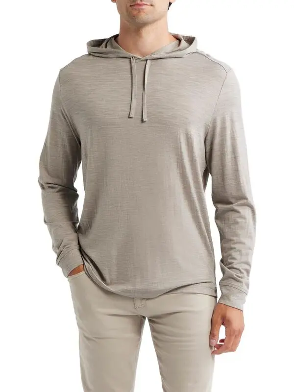 Johnnie-o Merino Wool Hoodie - Flax