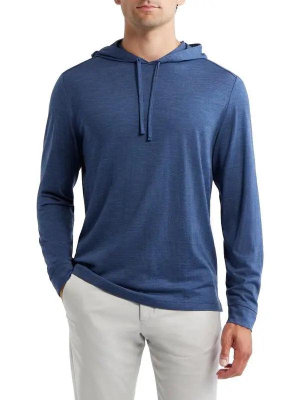 Johnnie-o Merino Wool Hoodie - Pacific