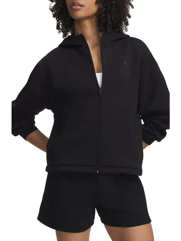 Under Armour Unstoppable Fleece Full Zip Hoodie - Ultimate Black