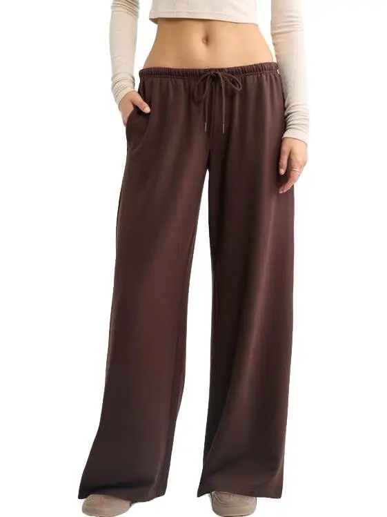 Bp. Wide Leg Sweatpants - Brown Coffee