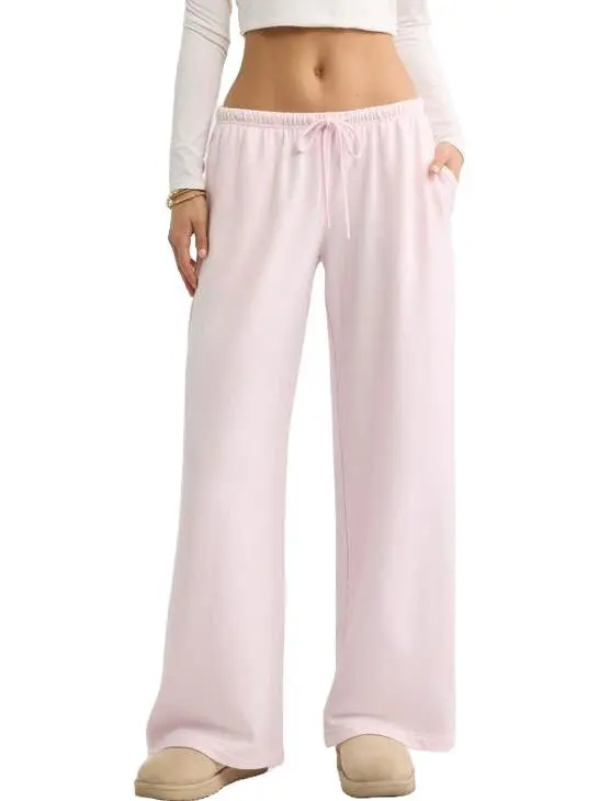 Bp. Wide Leg Sweatpants - Pink Primrose