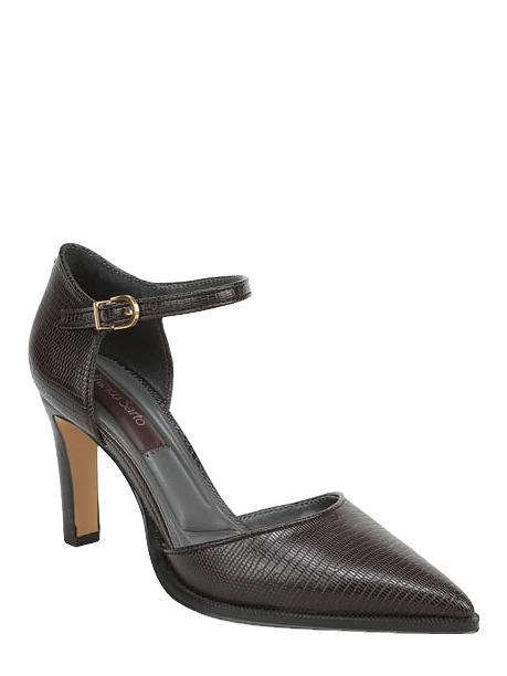 Franco Sarto Alexa Pointed Toe Ankle Strap Pumps - Brown