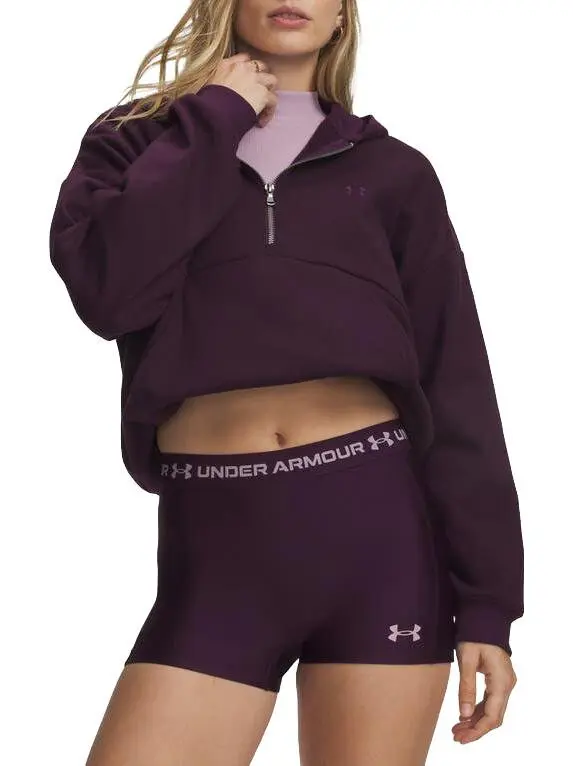 Under Armour Fleece Half Zip Hoodie - 526 Purple Echo