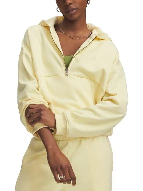 Under Armour Fleece Half Zip Hoodie - Pale Lemon