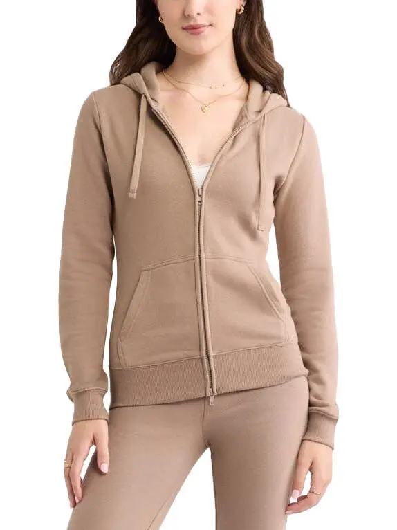 Bp. Slim Fit Zip Hoodie - Brown Trail