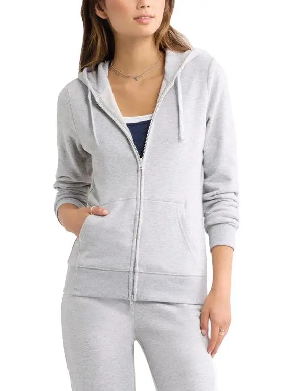 Bp. Slim Fit Zip Hoodie - Grey Soft Heather