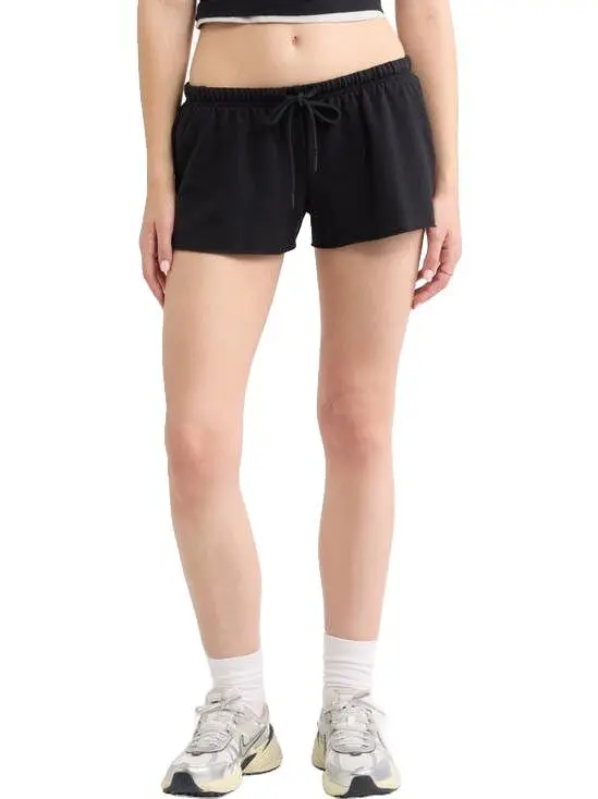 Bp. Narrow Drawstring Sweat Shorts - Black