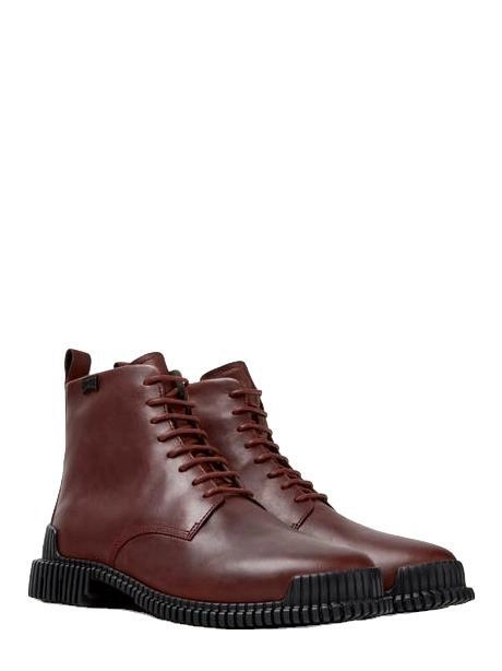 Camper Pix Lace-up Bootie - Burgundy