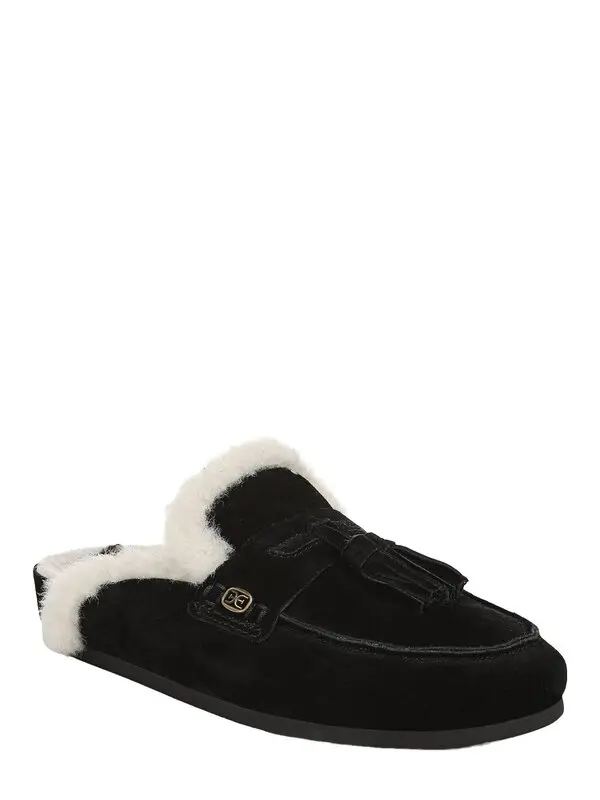 Sam Edelman Astrid Genuine Shearling Lined Mule - Black