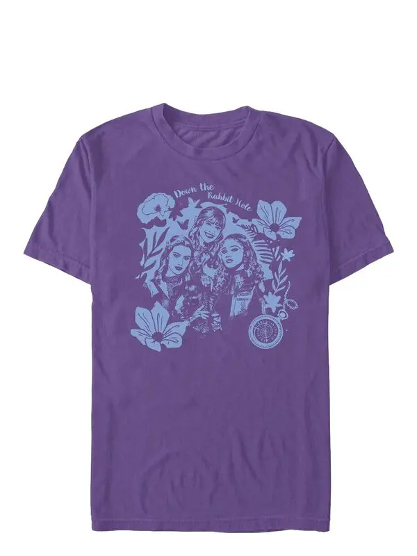 DESCENDANTS Down The Rabbit Hole Short Sleeve Graphic T-shirt - Purple