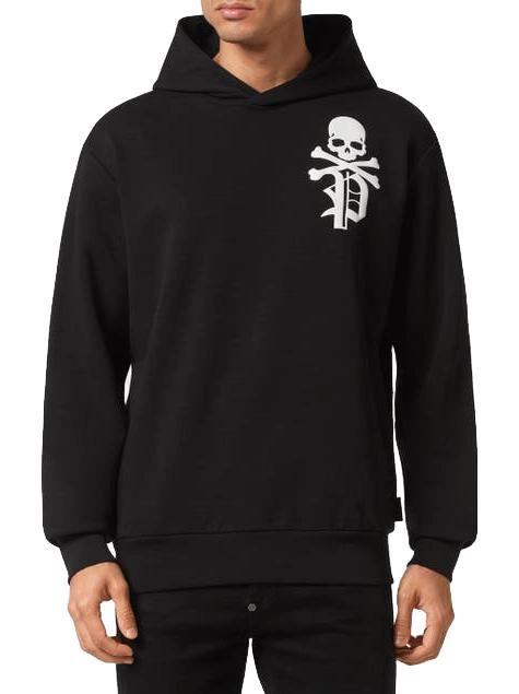 Philipp Plein Gothic Plein Hooded Sweatshirt - Black