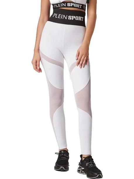 PLEIN SPORT Sport Leggings Multicut - White