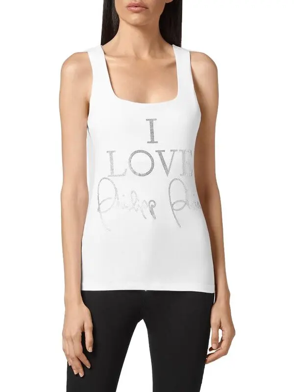 Philipp Plein Tank Top - White