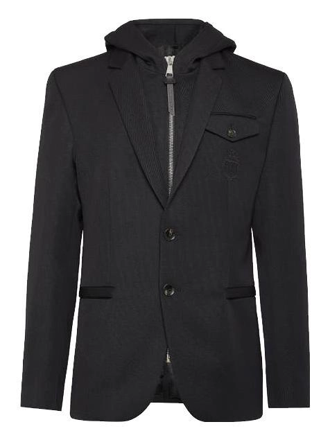 BILLIONAIRE Blazer Hoodie - Black