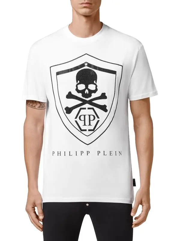Philipp Plein T-shirt Round Neck - White
