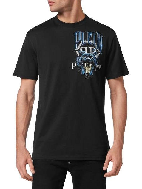 Philipp Plein T-shirt Round Neck - Black/blue