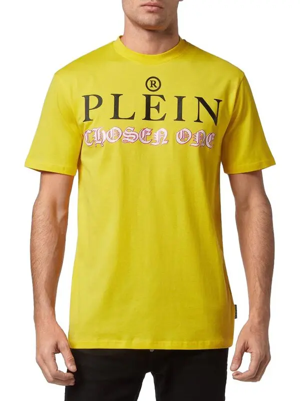 Philipp Plein T-shirt Round Neck - Yellow