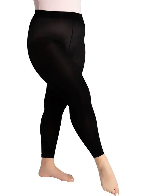 CAPEZIO Footless Tight W Self Knit Waistband - Black