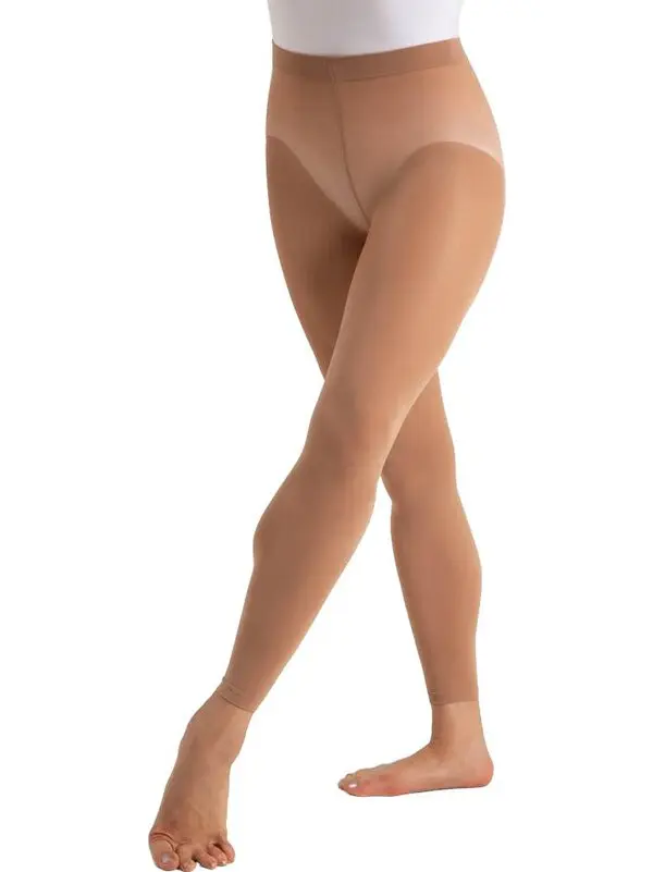 CAPEZIO Ultra Soft Footless Tights - Light Beige