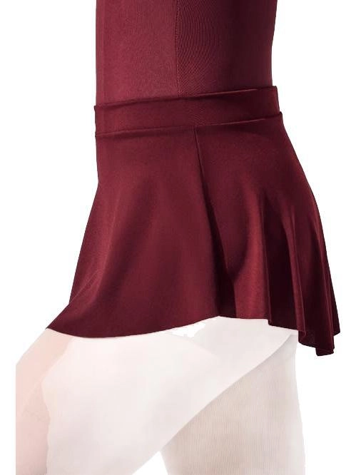 CAPEZIO Curved Pull-on Skirt - Burgundy