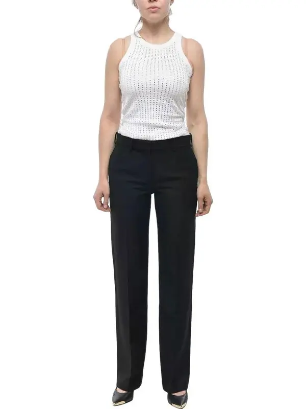 THE ROW Selvie Virgin Wool-blend Trousers - Black