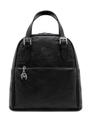 CAVALINHO Lusitano 548 Embossed Leather Backpack - Black