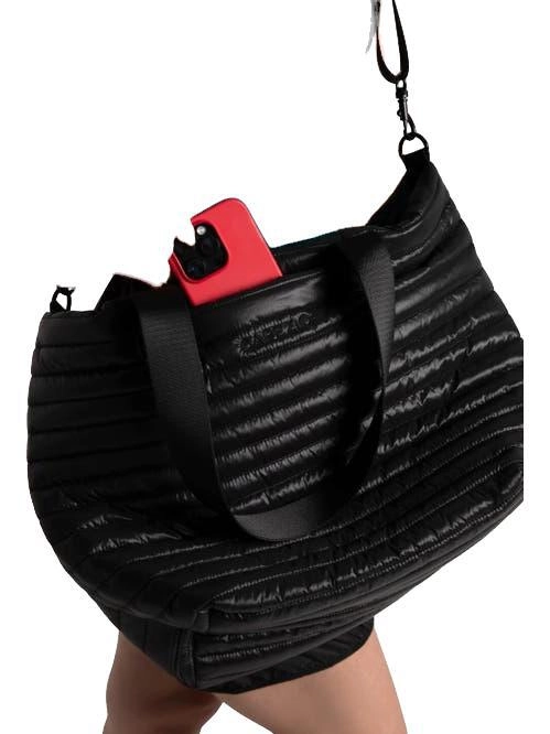 CAPEZIO Parker Quilted Tote Bag - Black