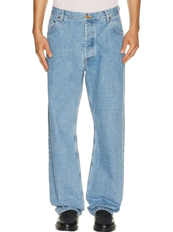 Thom Browne Japanese Selvedge Denim Pocket Jeans - Light Blue