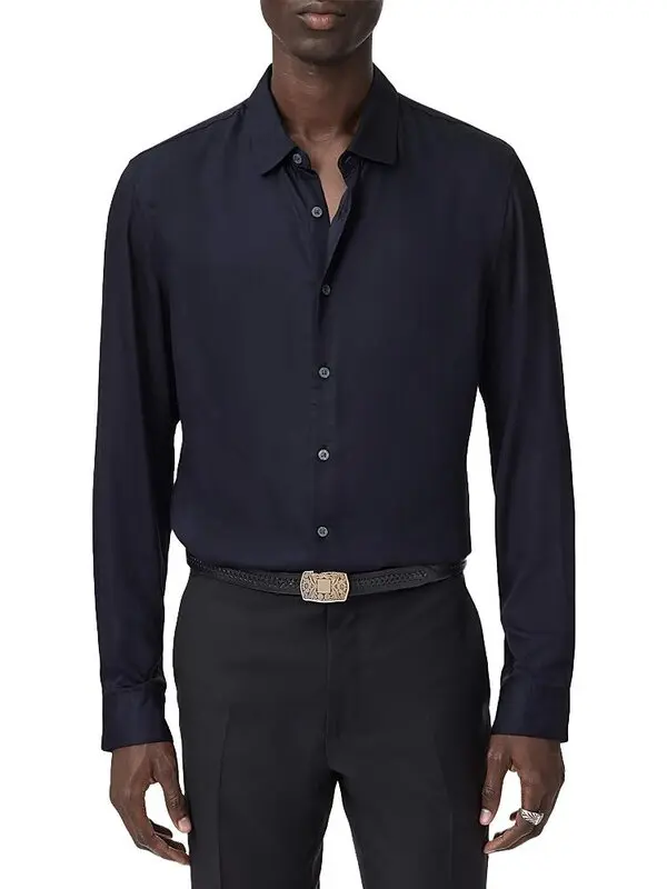 John Varvatos Ross Long Sleeve Button Front Shirt - Thistle