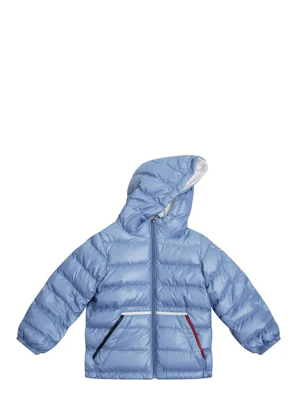 Moncler Quilted Hooded Down Puffer Jacket - Blu