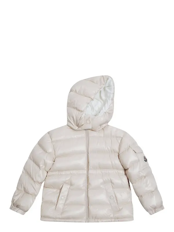 Moncler Maire Quilted Down Hooded Jacket - Beige