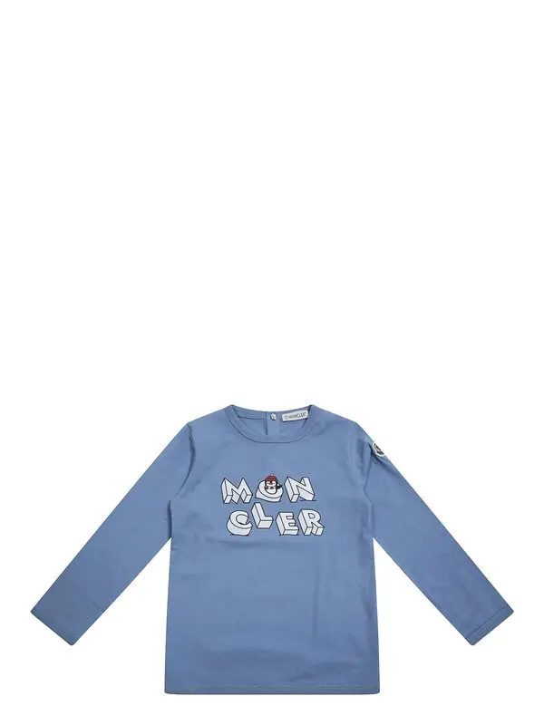 Moncler Long Sleeve T-shirt - Blu