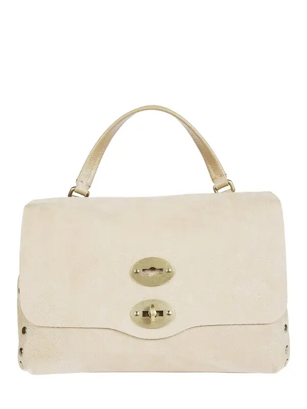 ZANELLATO Postman Jones Nabuk Small Crossbody Bag - Beige