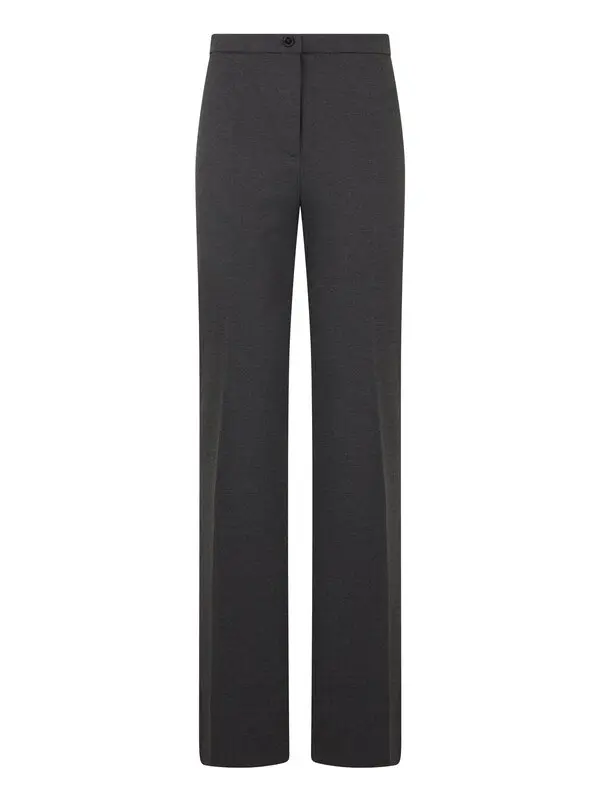 Pinko High-waist Tailored Trousers - Heather Grey
