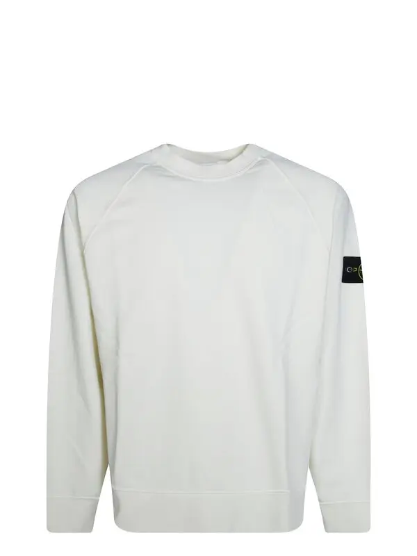 Stone Island Stone-effect Cotton Sweatshirt - Beige