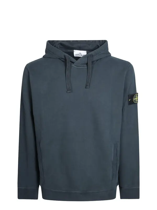 Stone Island Hooded Pullover Sweater - Verde
