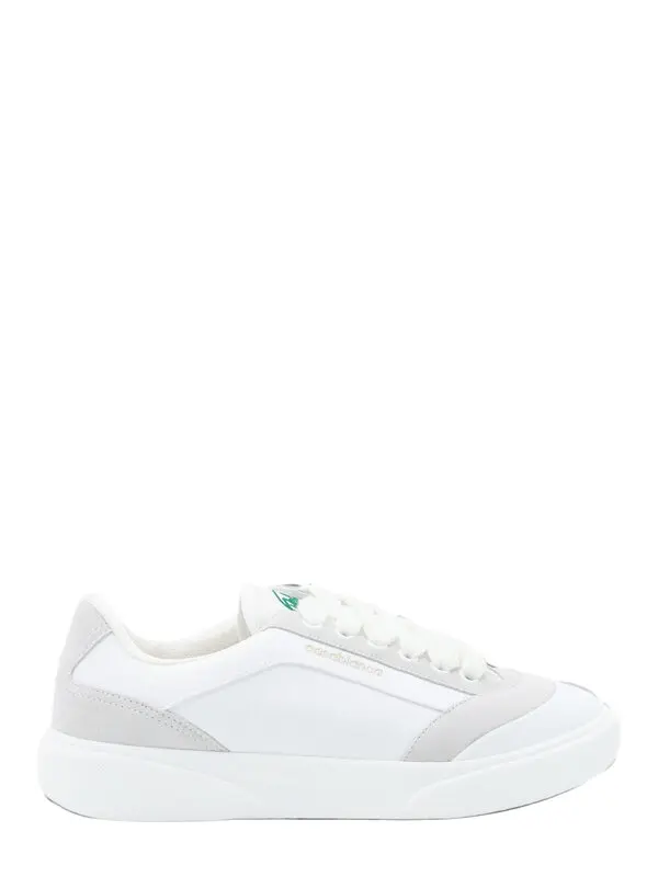 Casablanca Paneled Suede Sneakers - White