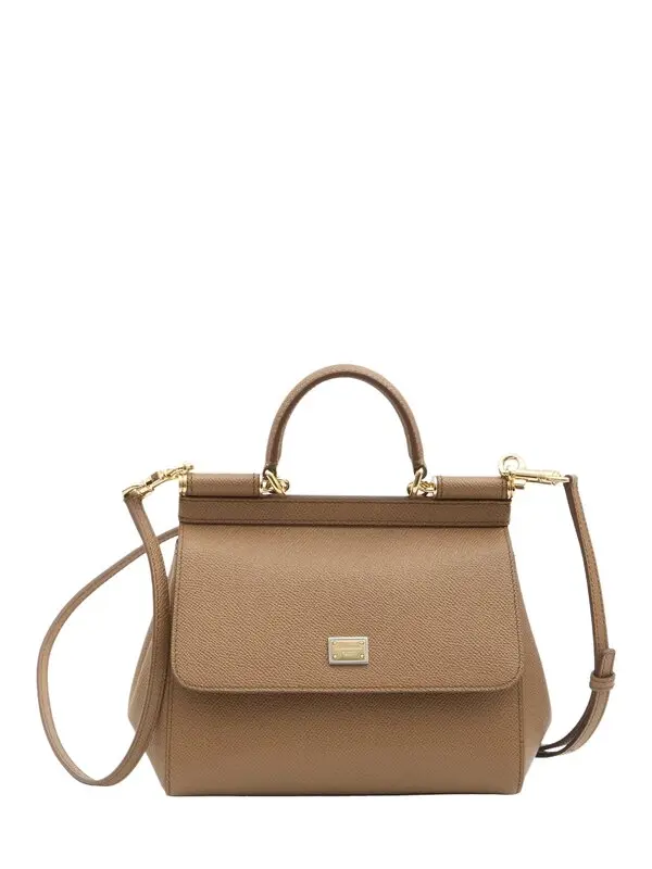 Dolce & Gabbana Dauphine Calfskin Mini Bag - Marrone