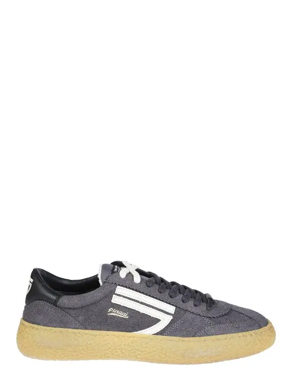 PURAAI Vintage Hairy Microsuede Lace-up Sneakers - Grigio