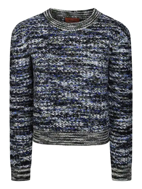 Missoni Long-sleeve Knit Sweater - Blu