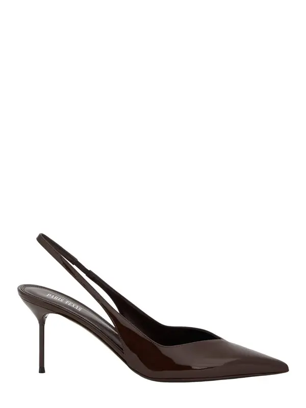 Paris Texas Stiletto Slingback Pumps - Brown