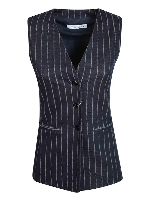 Max Mara Riccio Vest - Blu