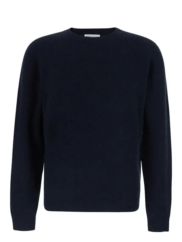 ROBERTO COLLINA Crew Neck Wool-blend Sweater - Blu