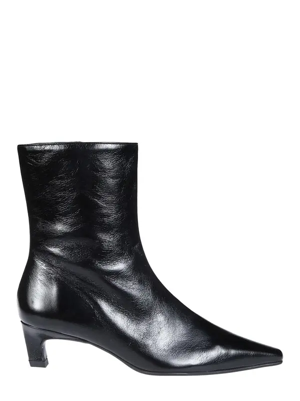 ALOHAS Ambar Leather Ankle Boots - Nero