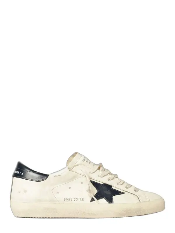 GOLDEN GOOSE Super Star Shiny Nappa Leather Sneakers - Beinightbl
