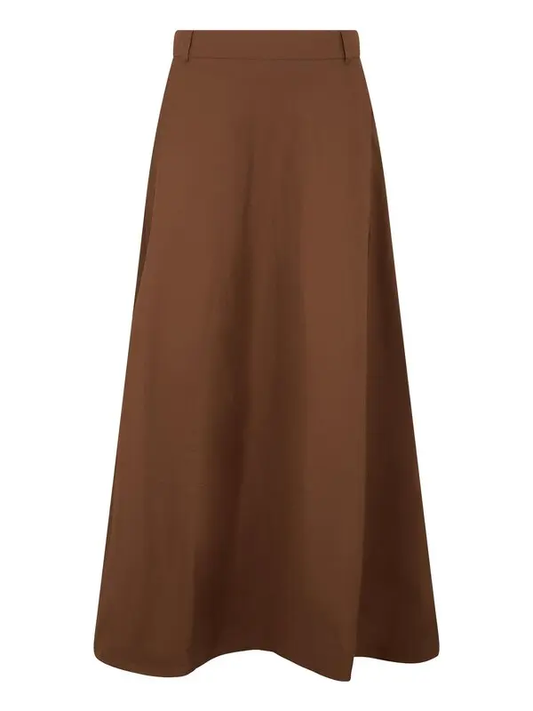 Max Mara High-waist Flared Skirt - Brown